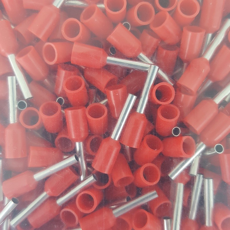 Terminalrør, Ledningstylle 1,5 mm2 Rød - AE Dele
